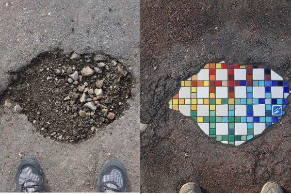 L'art du flacking, un pansement poétique pour les trottoirs