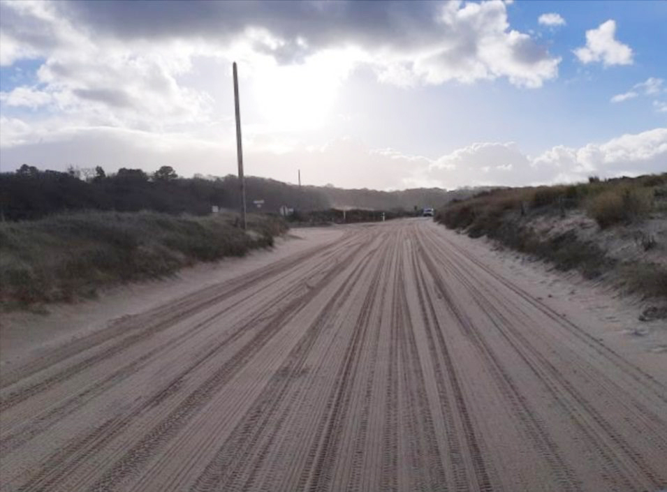 Voie sans issue pour la route entre Cancale et Saint-Malo